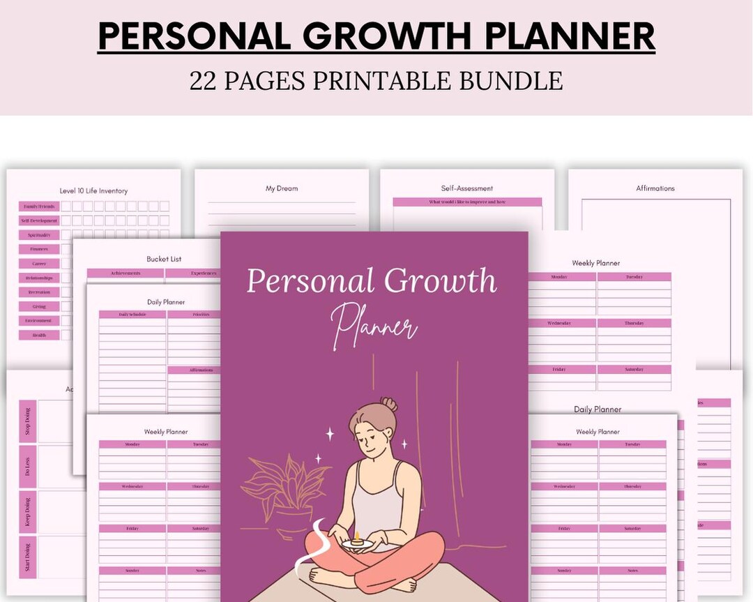 Personal Growth Planner - Goal Planner - Productivity Planner - Life ...