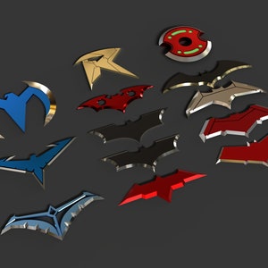 Batarang Stl Pack - 13 Variations - STL 3D Printable Files - Etsy