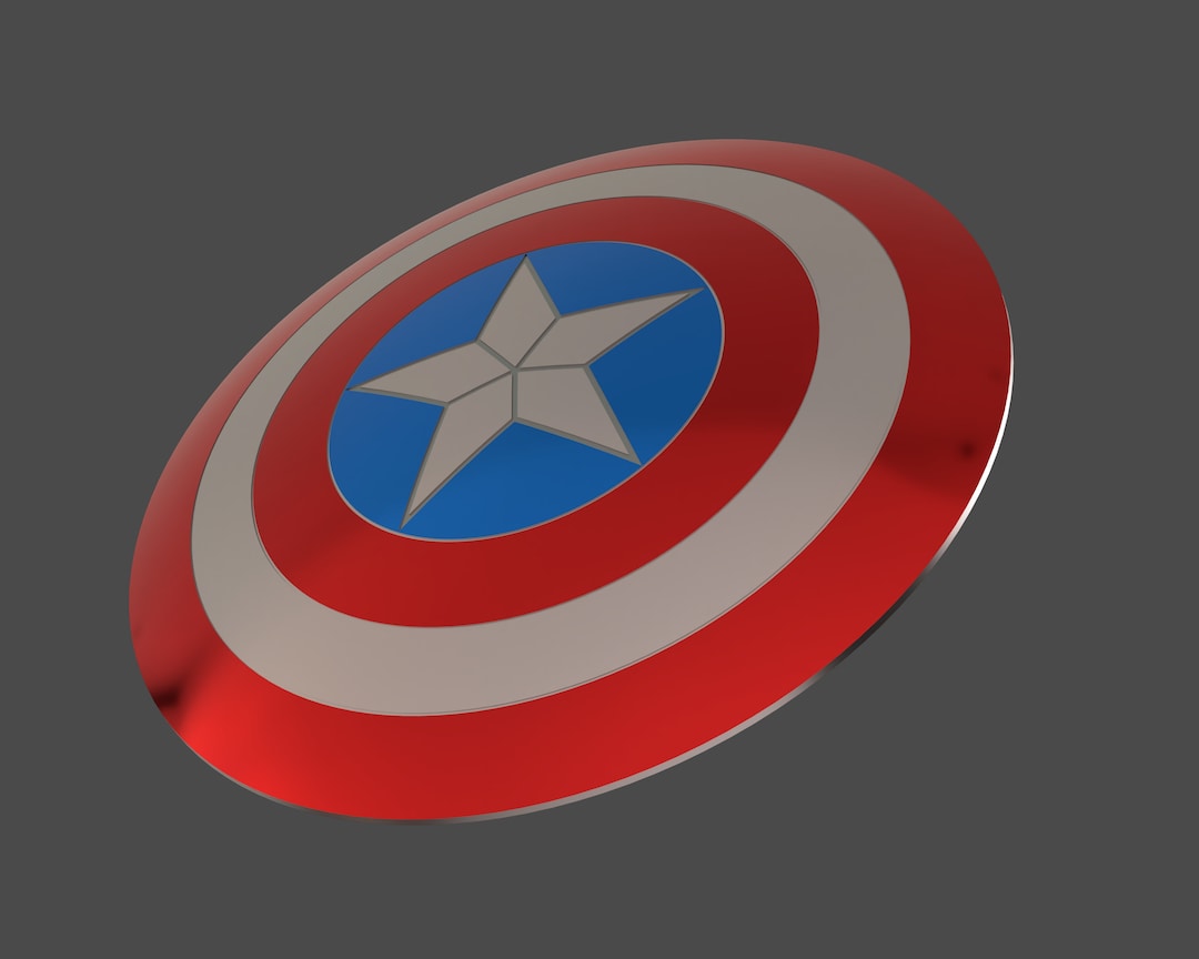 Captain America Shield 3D Print File - 3D Printing STL - Etsy