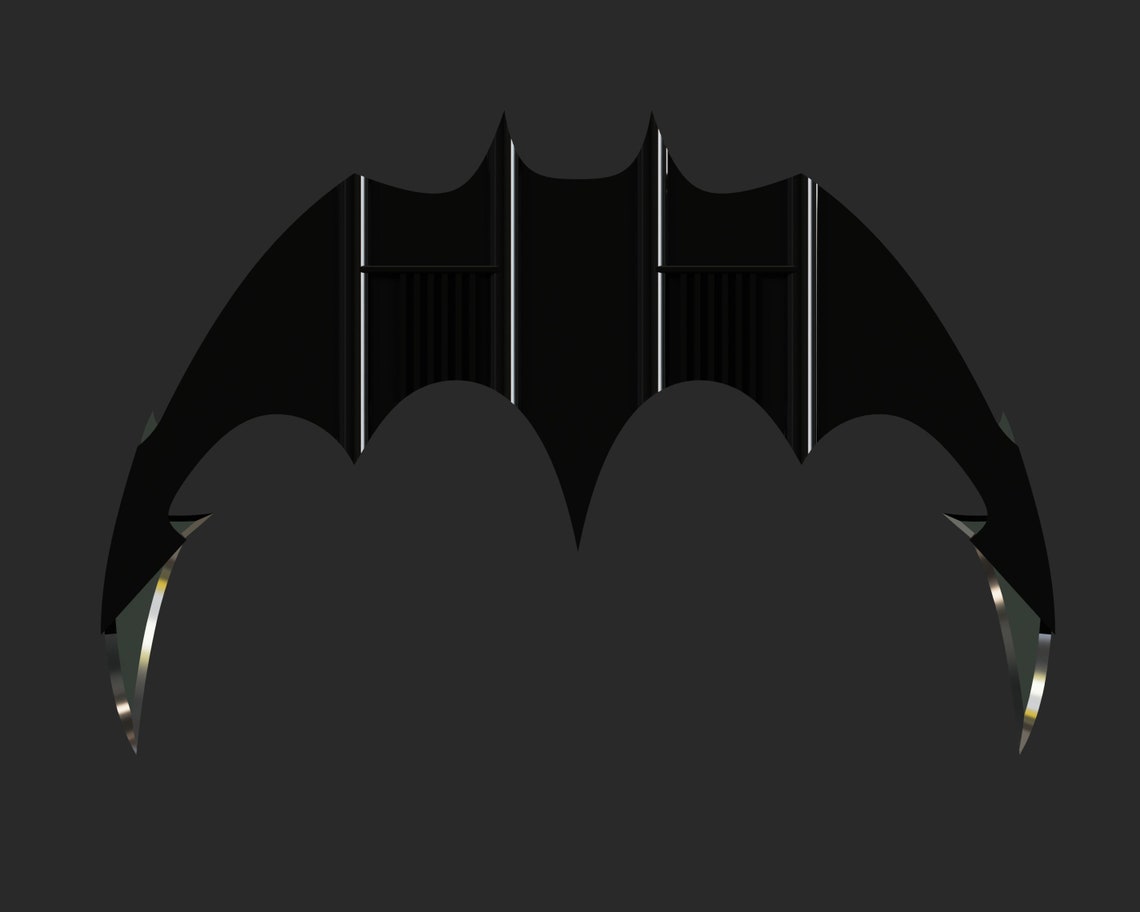 1989 Batarang 3D Model Inspired by Michael Keaton Batarang Batarang STL ...