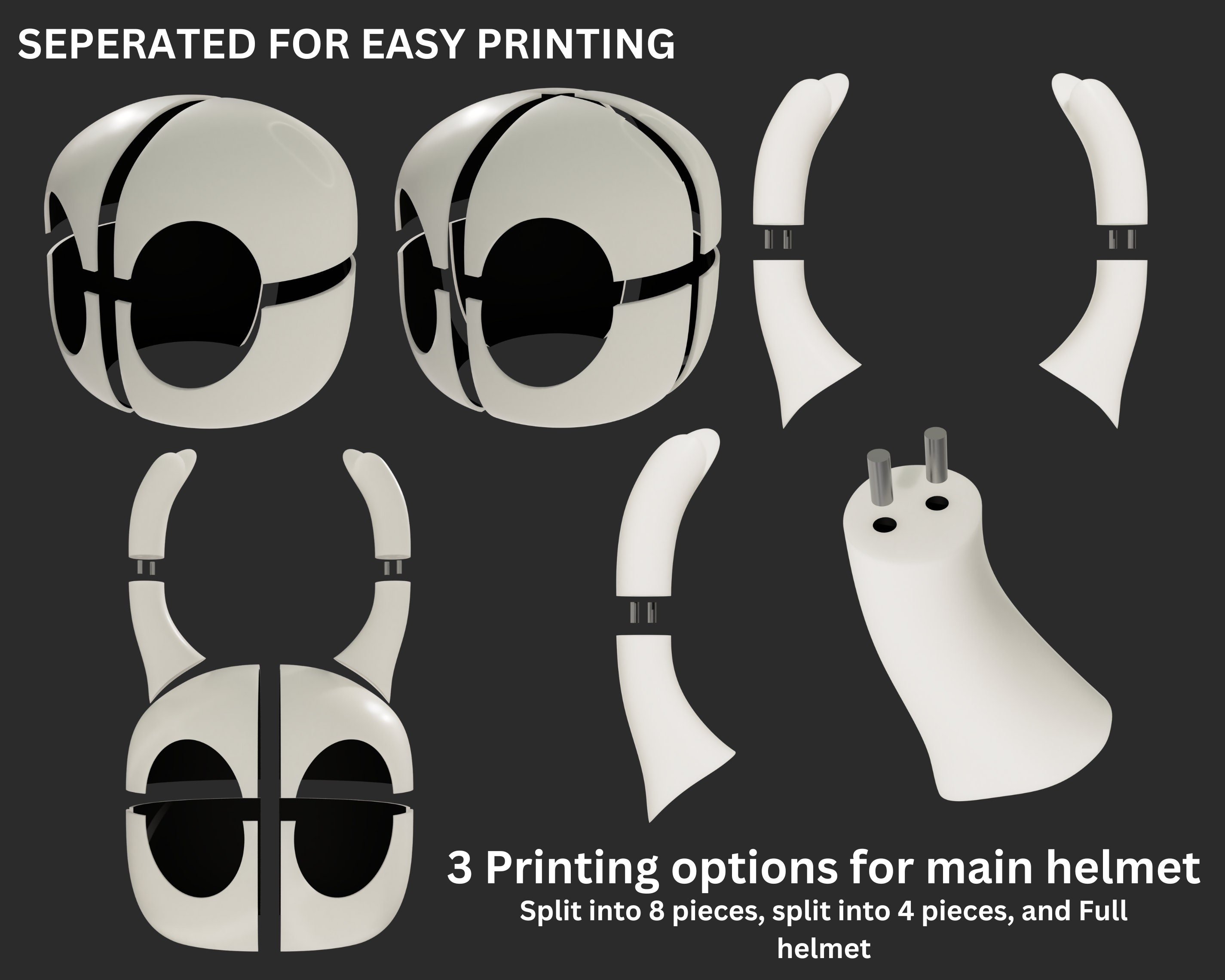 Hollow Knight Cosplay Helmet STL - the Knight STL - Hollow Knight Mask ...