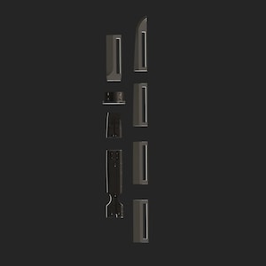 Hawkeye Ronin Sword STL - 3D Model - 3D Printing STL - Digital STL File ...