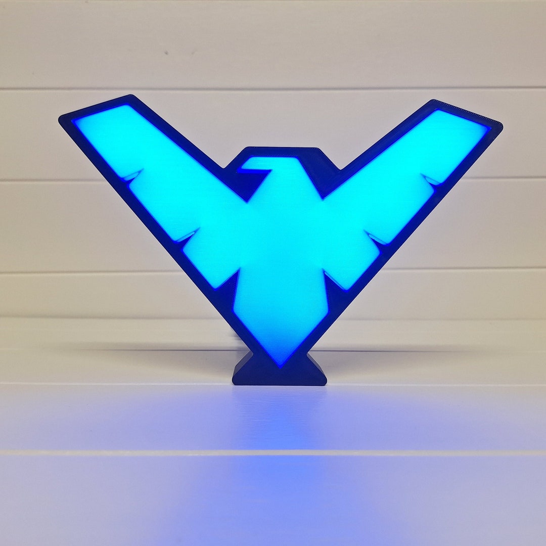 Nightwing LED Desktop Lamp - Made by 3D Printer - USB Powered - Room ...