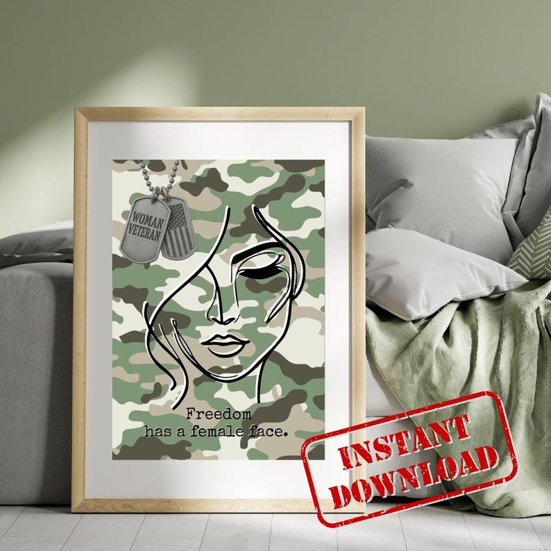 Freedom Has a Female Face (TM) Printable Wall Art – 11x14 Digital ...