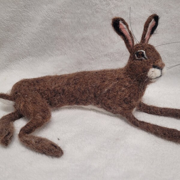 Needle Felted Hare - Etsy UK