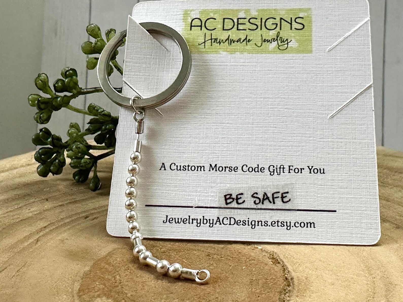 Morse Code Keychain, Custom Keychain, Key Chain With Personal Hidden ...