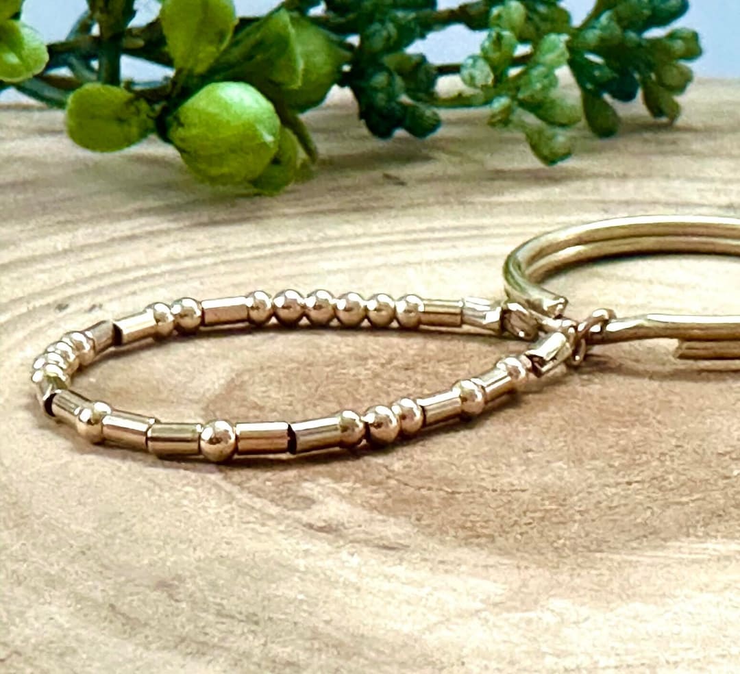 Morse Code Keychain, Custom Keychain, Key Chain With Personal Hidden ...