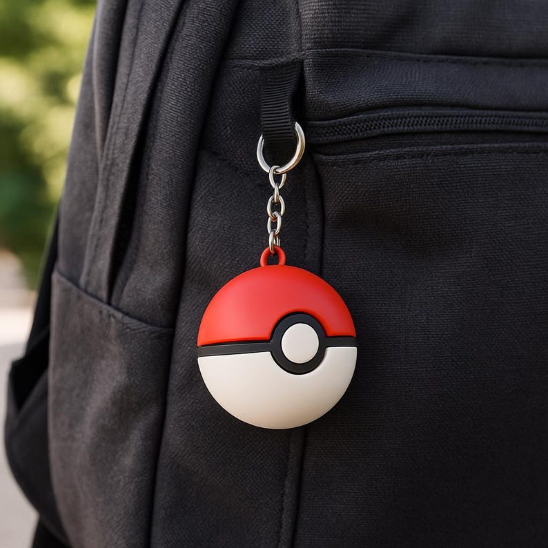 Pokéball Keychain STL File – 3D Printable Pokémon Keychain Model ...