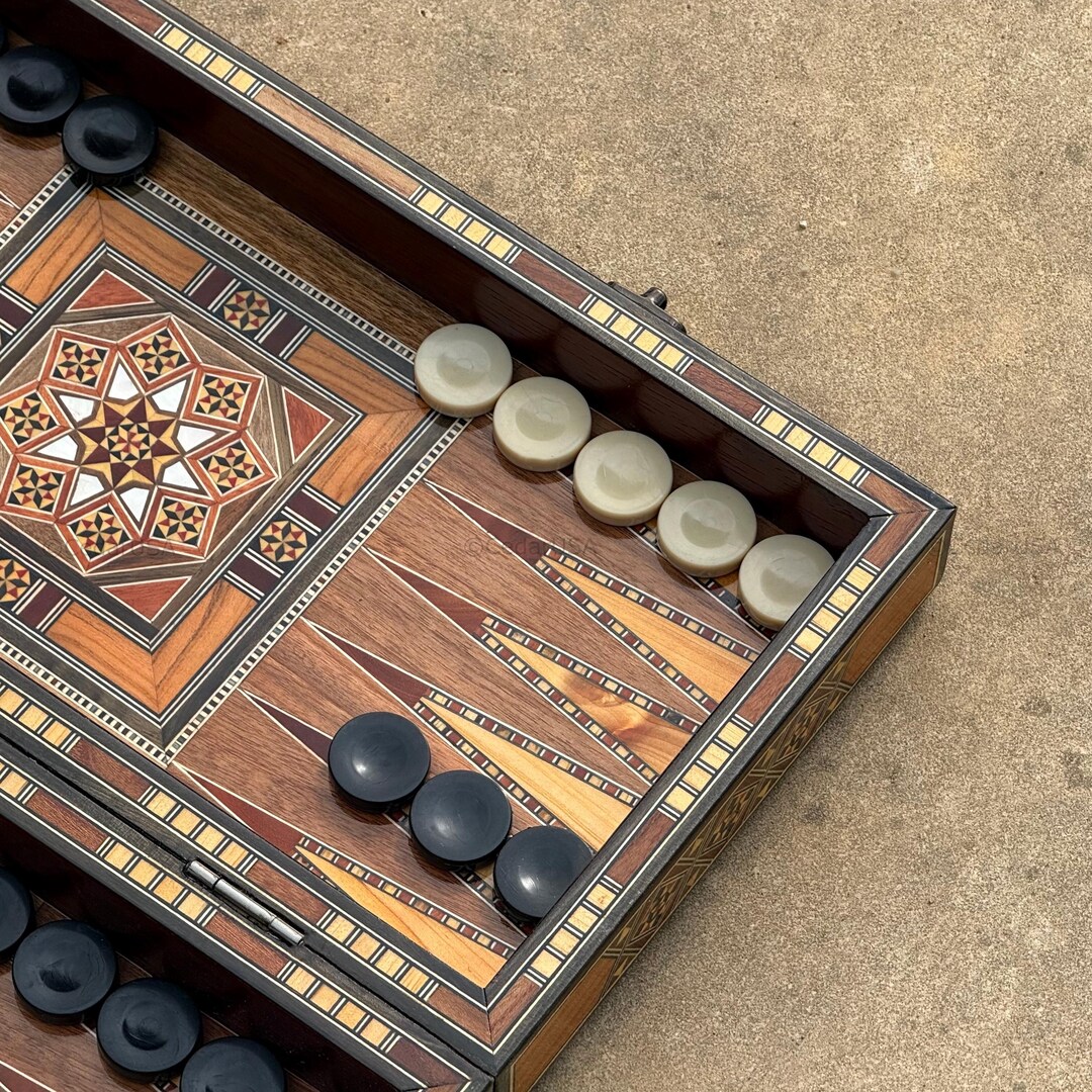 Backgammon Set and Chess Board From Lebanon - Lebanese Tables Board ...