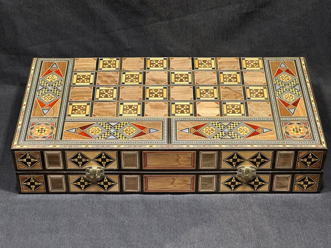 Backgammon Set and Chess Board From Lebanon - 100% Handmade With Real ...