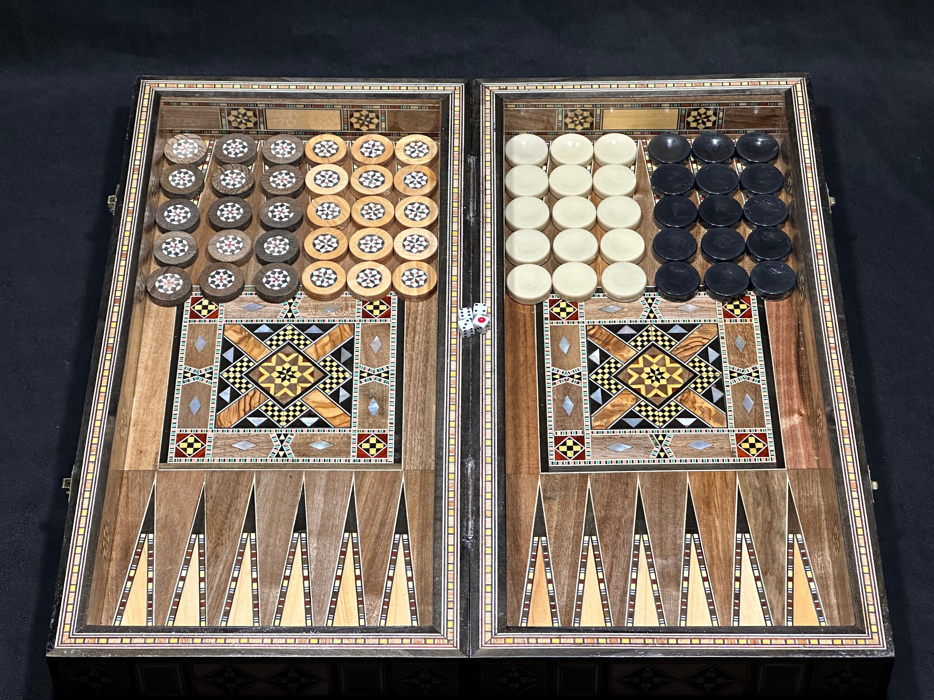Custom Backgammon Board and Chess Set From Lebanon - Etsy