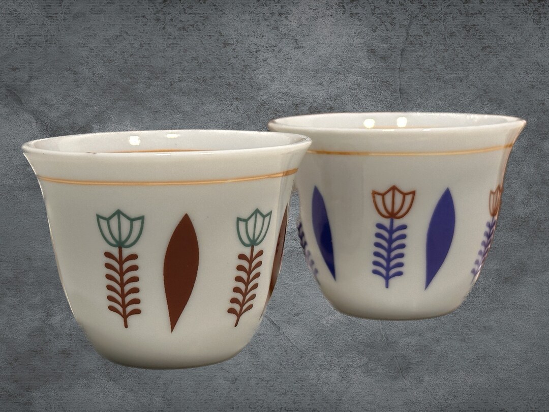 Traditional Lebanese Coffee Cups Dozen From Lebanon - Etsy