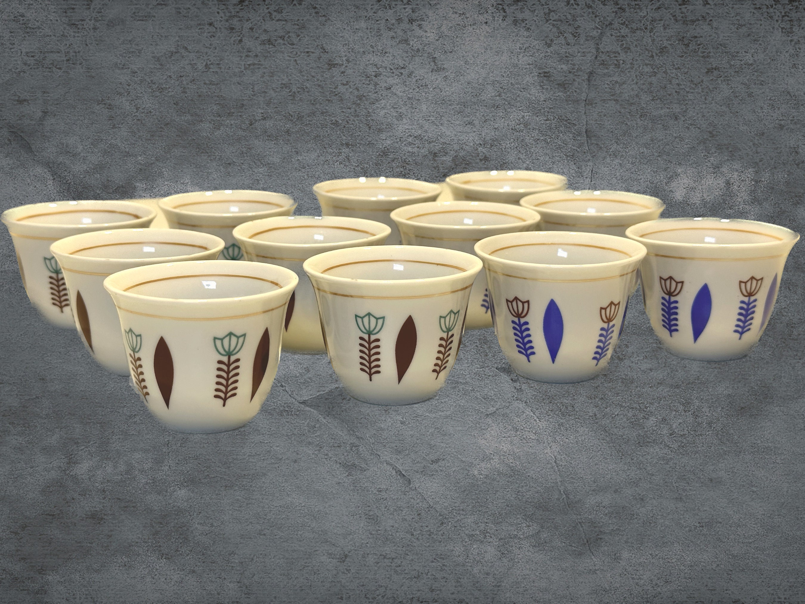 Traditional Lebanese Coffee Cups Dozen From Lebanon - Etsy