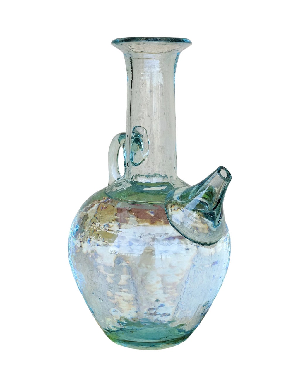 Traditional Water Jug From Lebanon - Handmade From Natural Glass ...
