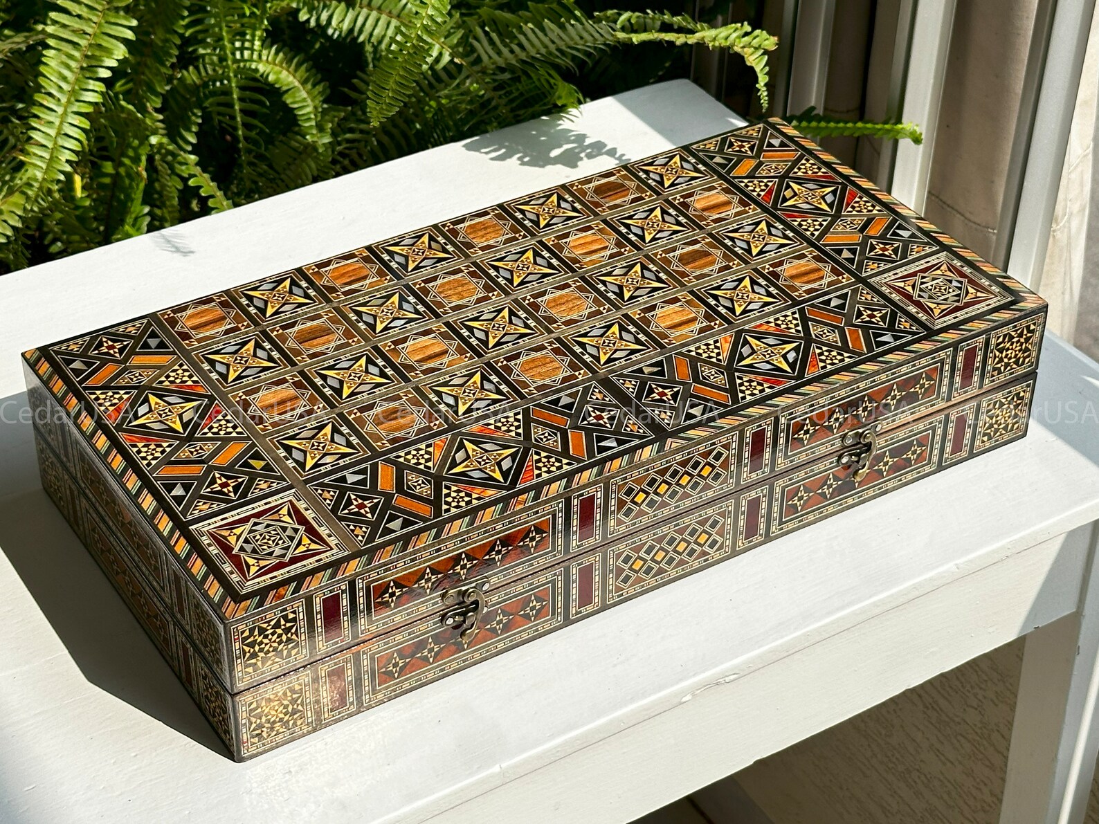 Backgammon Set & Chess Board From Lebanon - Lebanese Handmade Checkers ...