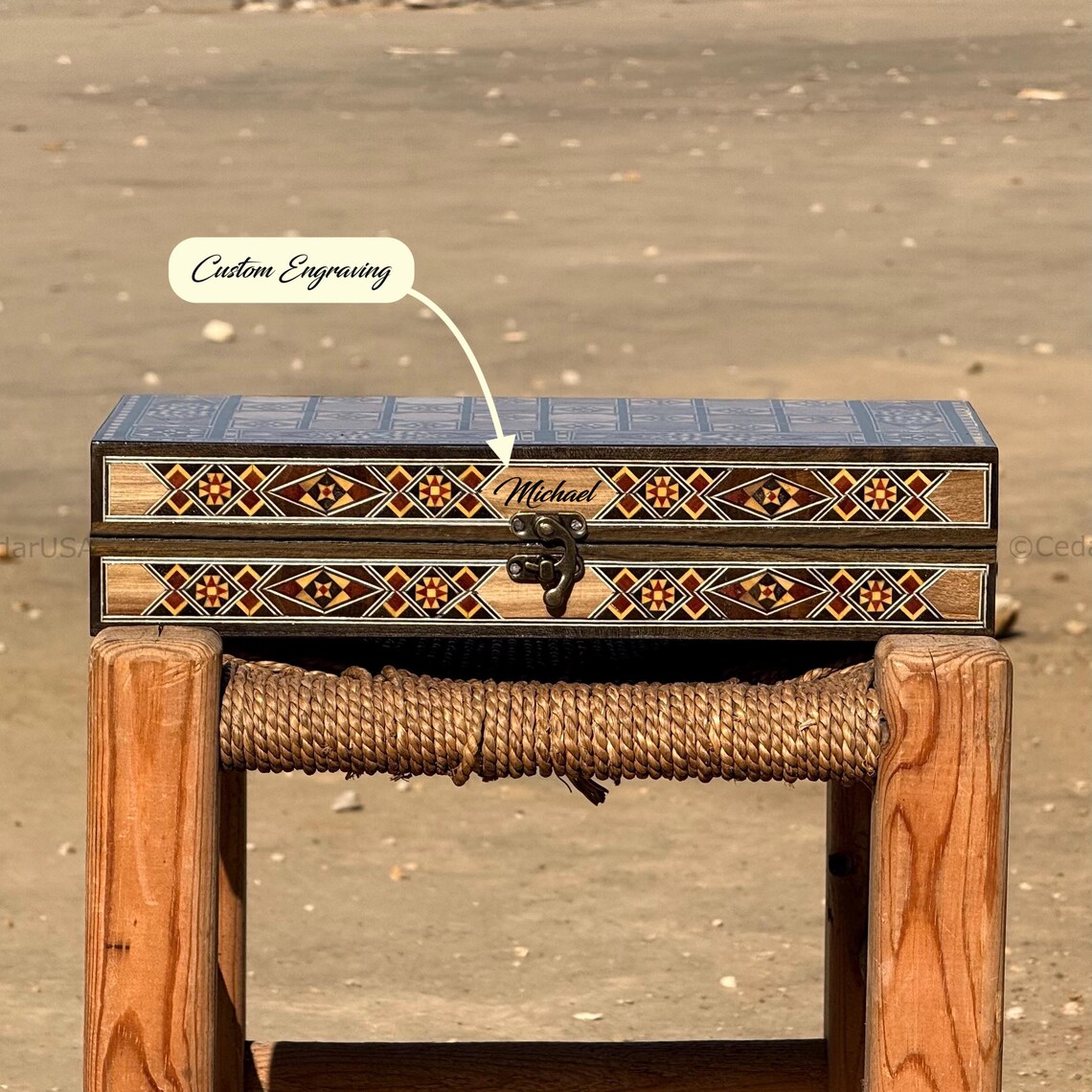 Handmade Backgammon and Chess Set From Lebanon - Lebanese Checkers ...