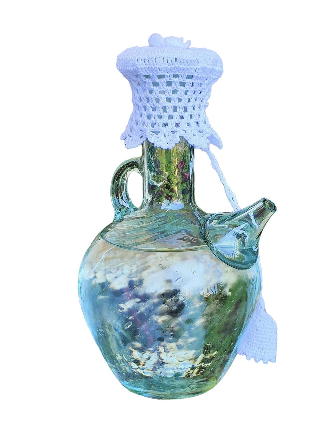 Traditional Water Jug From Lebanon - Handmade From Natural Glass ...