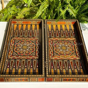 Lebanese Handmade Backgammon & Chess Board With Pearl Inlays From ...