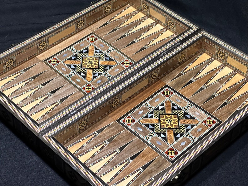 Custom Backgammon Board and Chess Set From Lebanon - Etsy