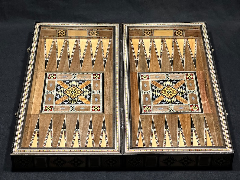 Custom Backgammon Board and Chess Set From Lebanon - Etsy
