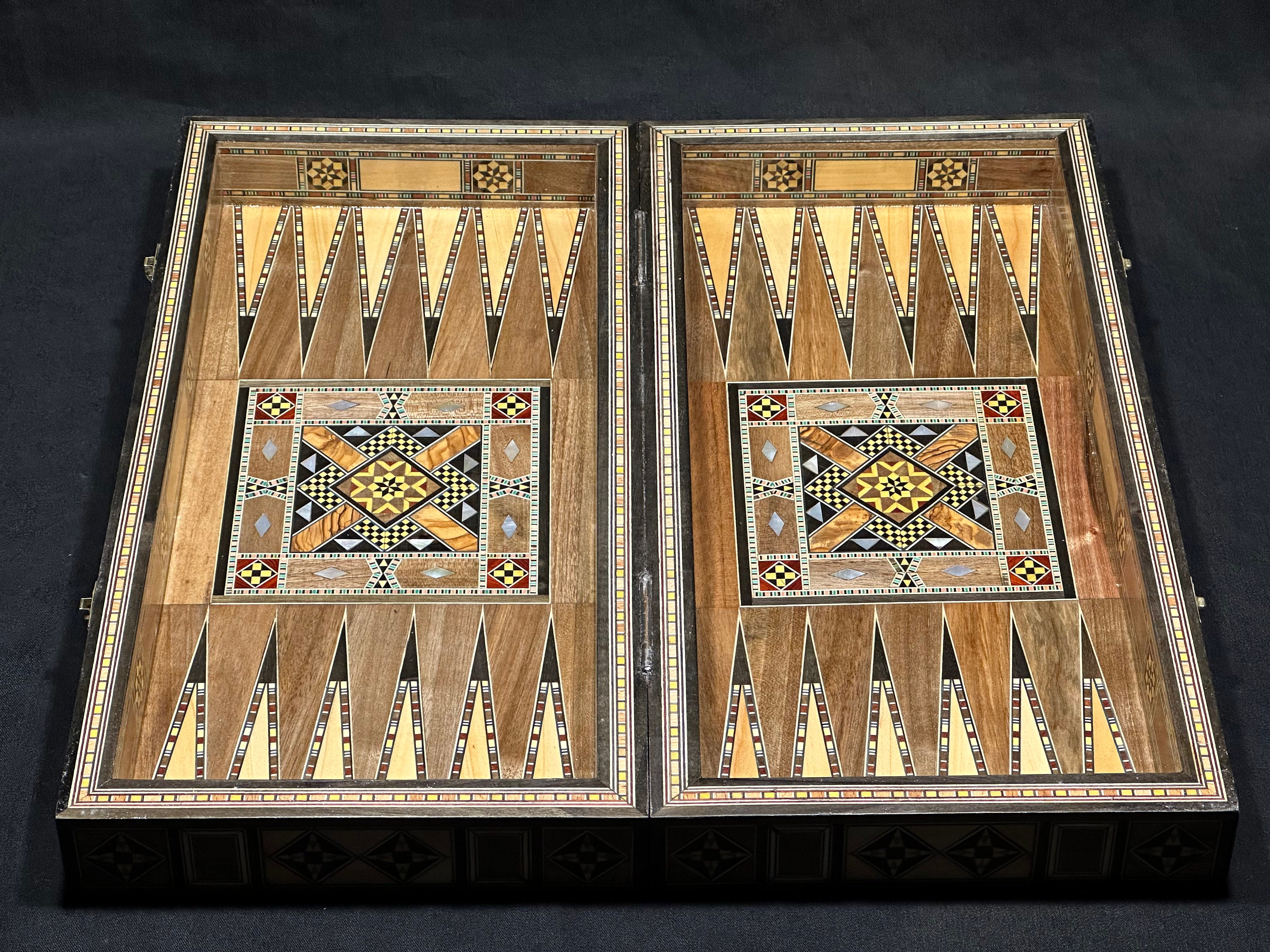 Custom Backgammon Board and Chess Set From Lebanon - Etsy
