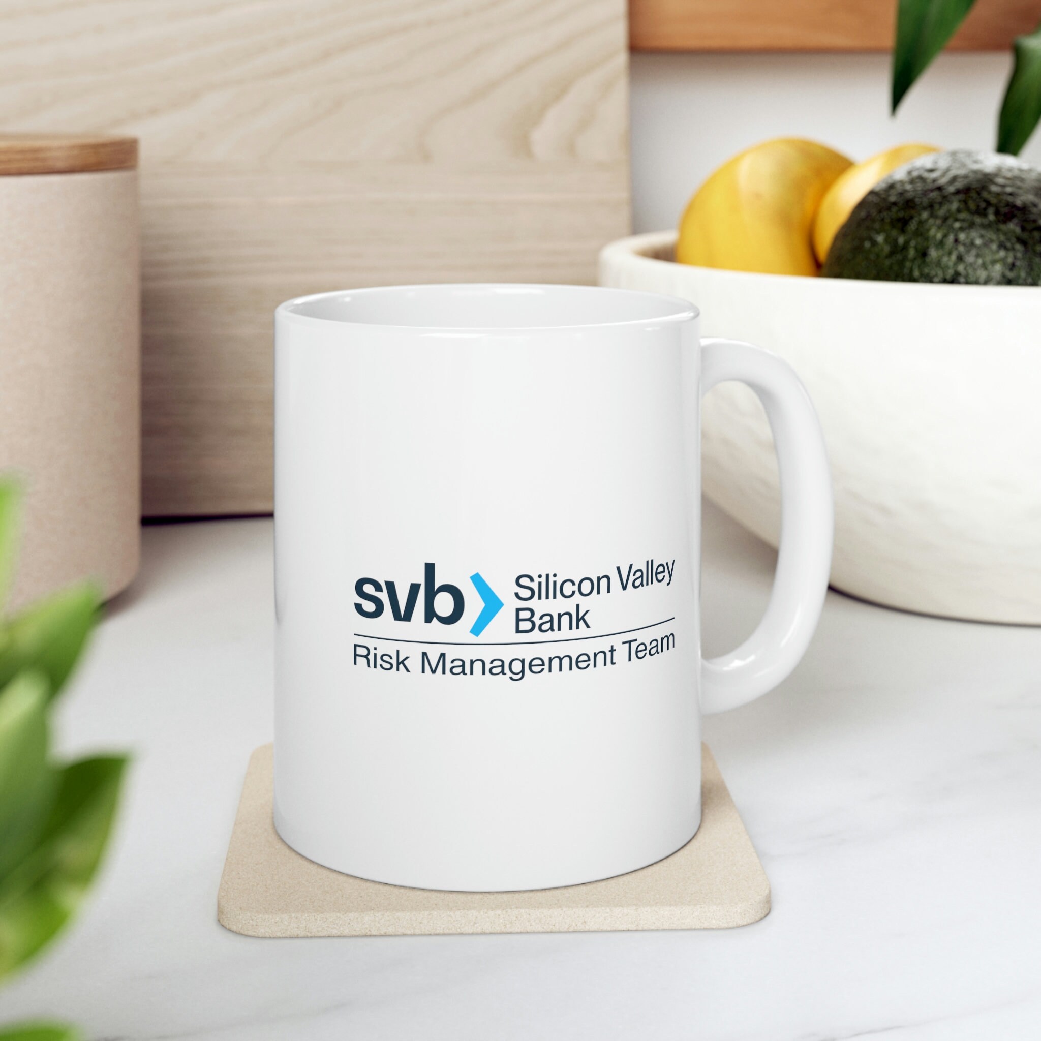 Silicon Valley Bank Mug Brand Meme Logo SVB Risk Management Mug Finance ...