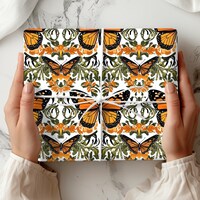 Butterfly Wrapping Paper, Cute Butterflies Spring Gift Wrap Roll ...