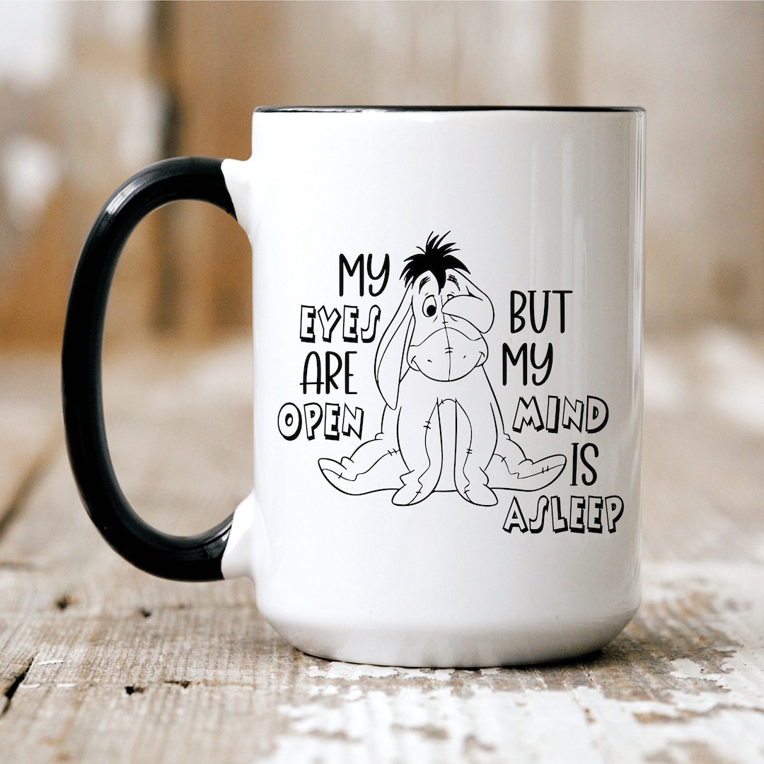 Eeyore Coffee Mug, Pooh Lover Mug, Two-tone Coffee Mug, Large 15oz Tea ...
