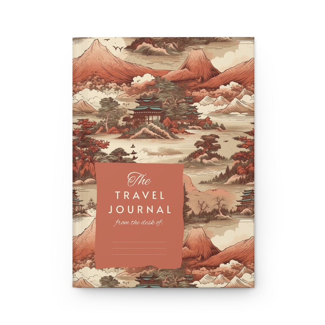 Japanese Travel Journal, Travel Lover Gift, 5.75x8" Hardcover Journal ...