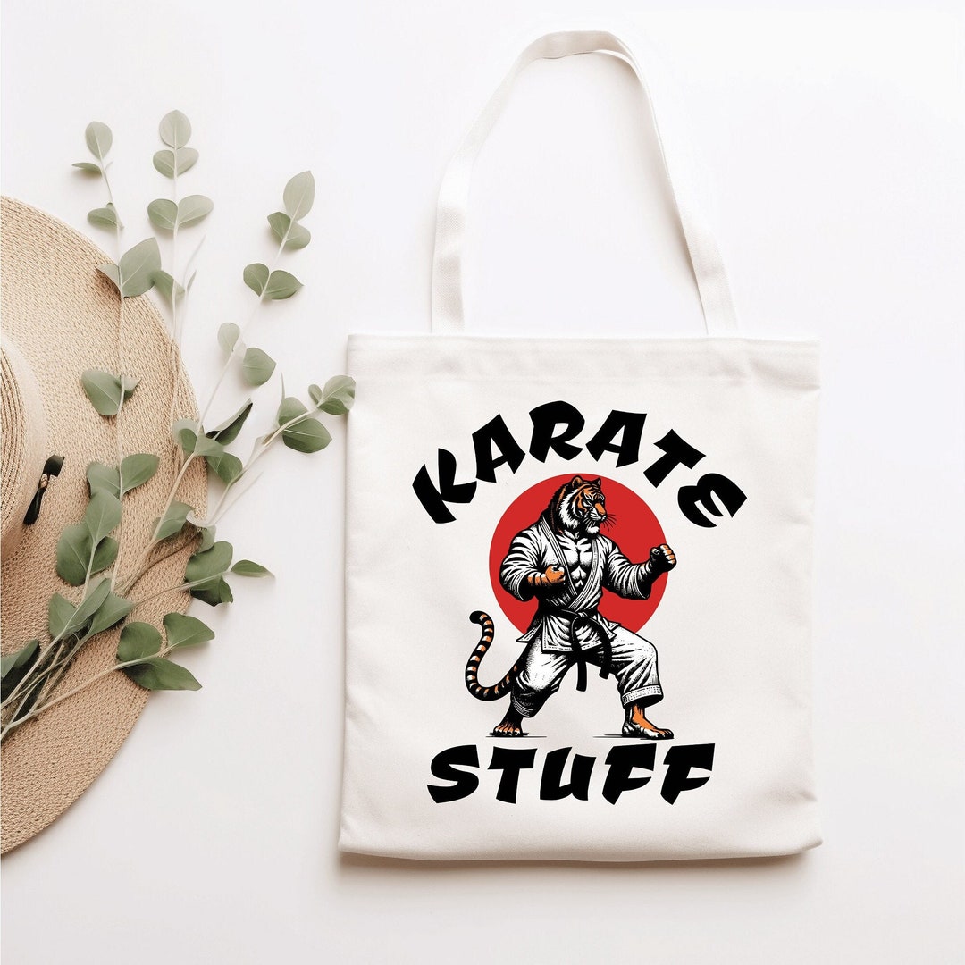 Karate Tote Bag, Tiger Karate, Karate Mom Gift, Karate Stuff, Funny ...