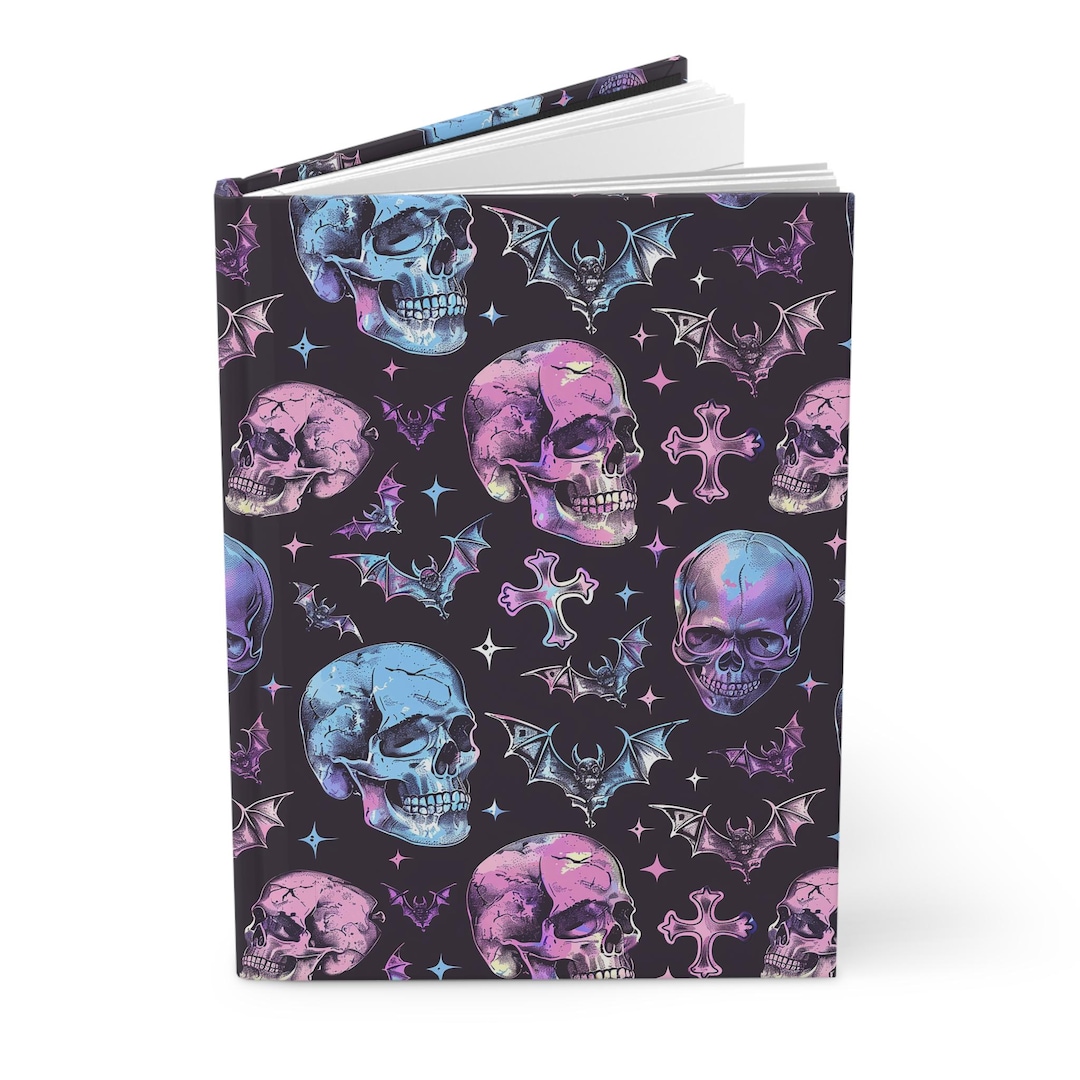 Pastel Goth Skulls Journal, Gothic Fairycore Whimsigoth Gift Idea ...