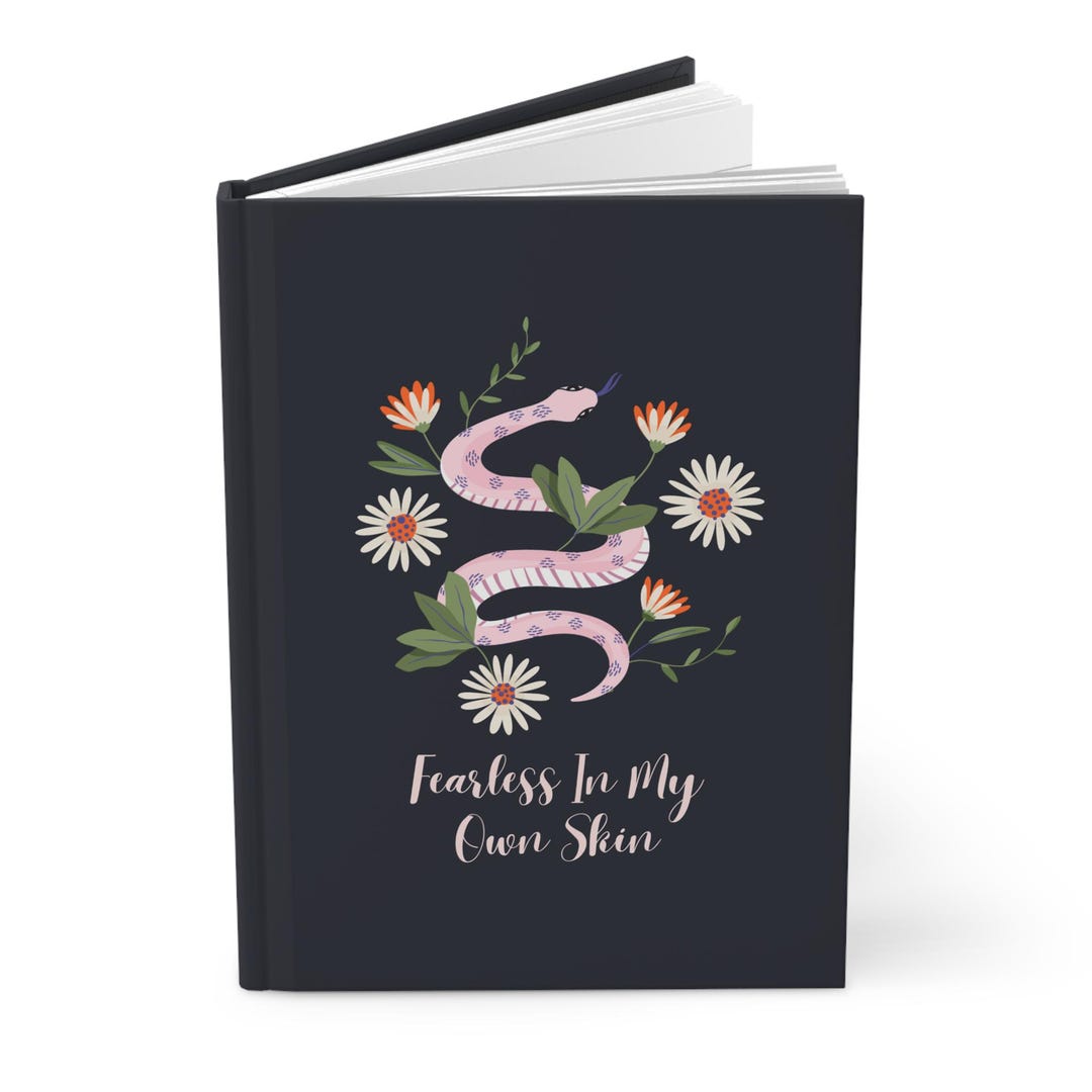 Fearless in My Own Skin Snake Journal, Hardcover Journal Matte Cover ...