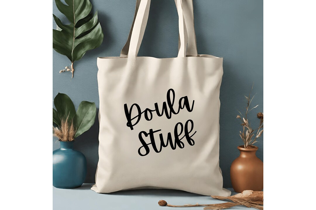 Doula Tote Bag, Doula Stuff Funny Doula Gift, 100% Cotton Canvas Tote ...