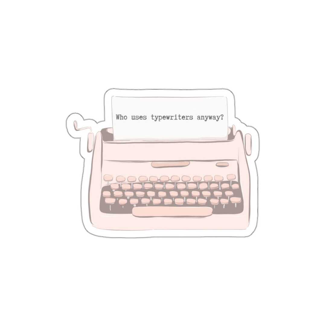 Ttpd-inspired Typewriter Die-cut Sticker - Etsy