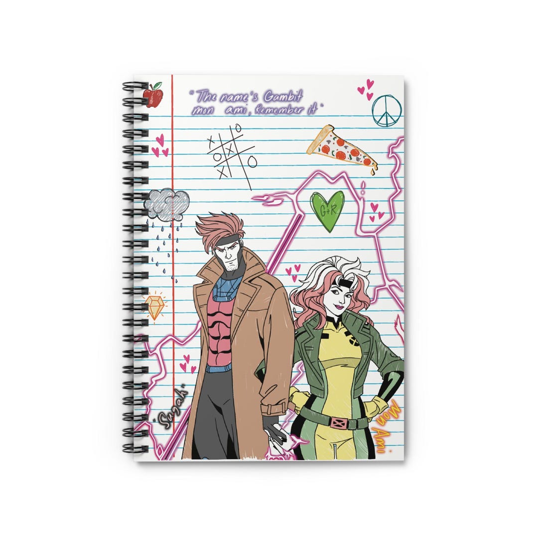 Gambit and Rogue X-men, Spiral Notebook - Ruled Line, Back to School ...