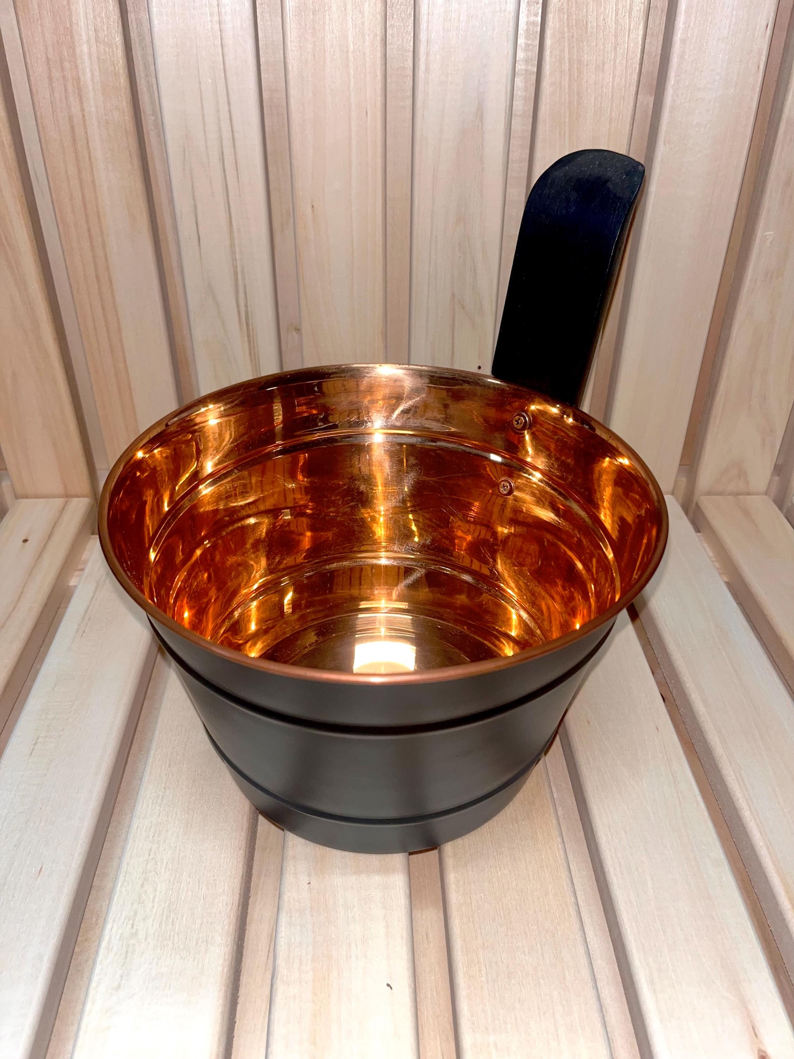 Enhance Your Sauna Ritual With a Premium Copper Sauna Scoop, Modern ...