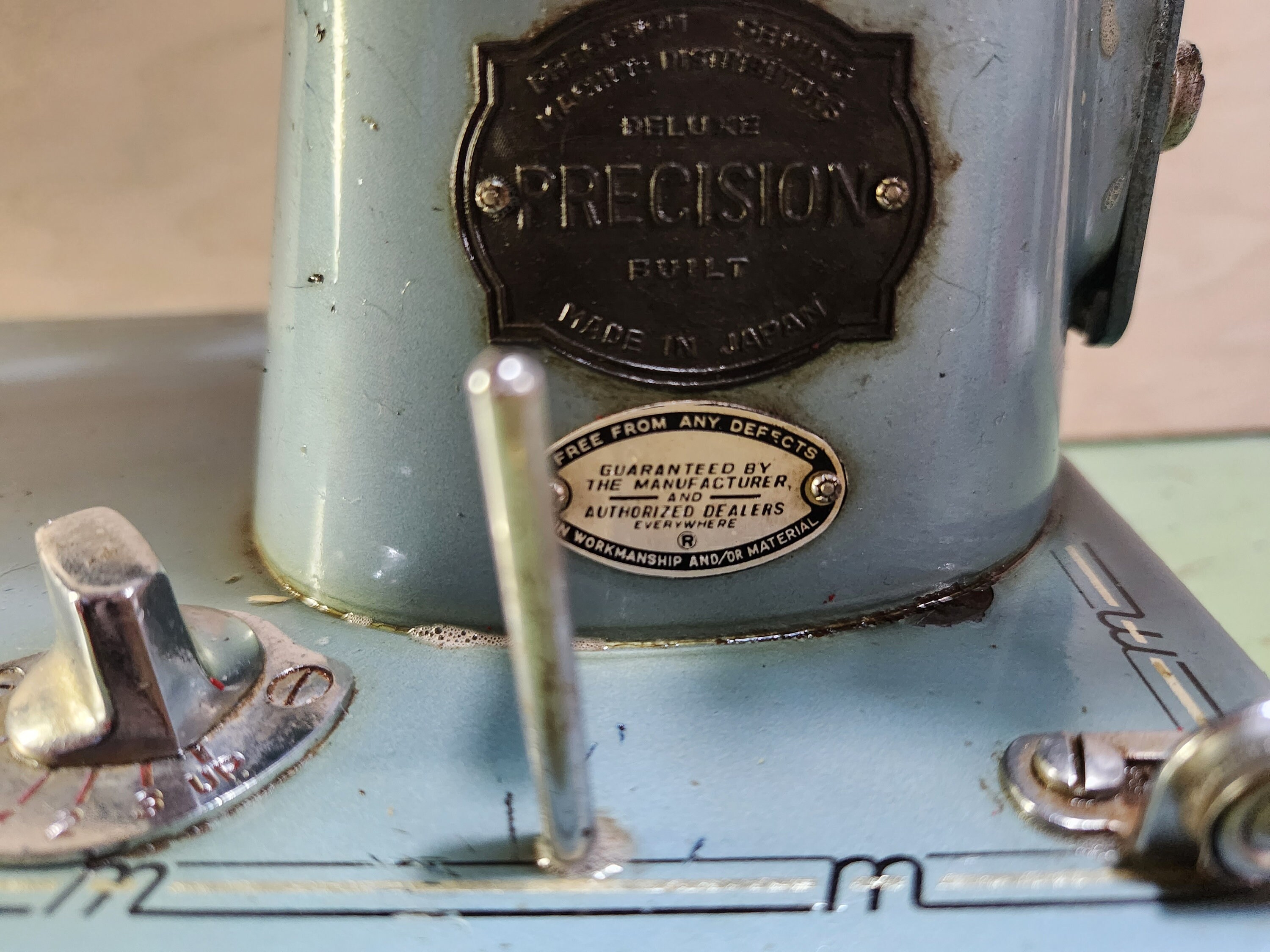 Vintage 1950s Modernage Sewing Machine Deluxe Precision Blue - Etsy