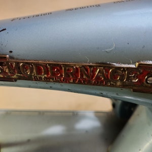 Vintage 1950s Modernage Sewing Machine Deluxe Precision Blue - Etsy