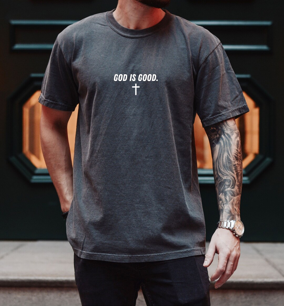 Comfort Colors, God is Good T-shirt for Men | Christian T-shirt ...