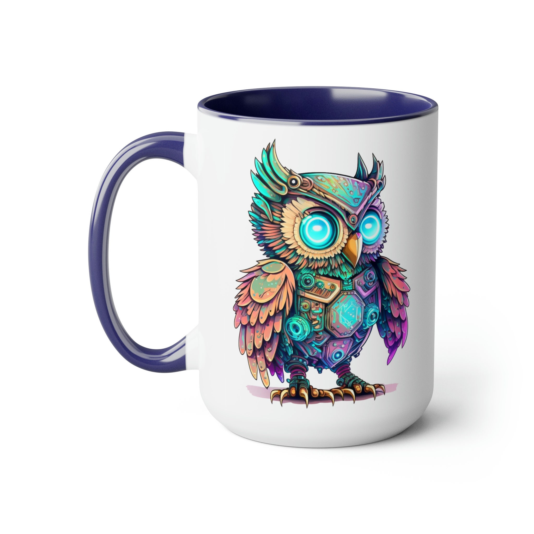 Mech-owl Futuristic Robot Owl Cybernetic Owl Digital - Etsy