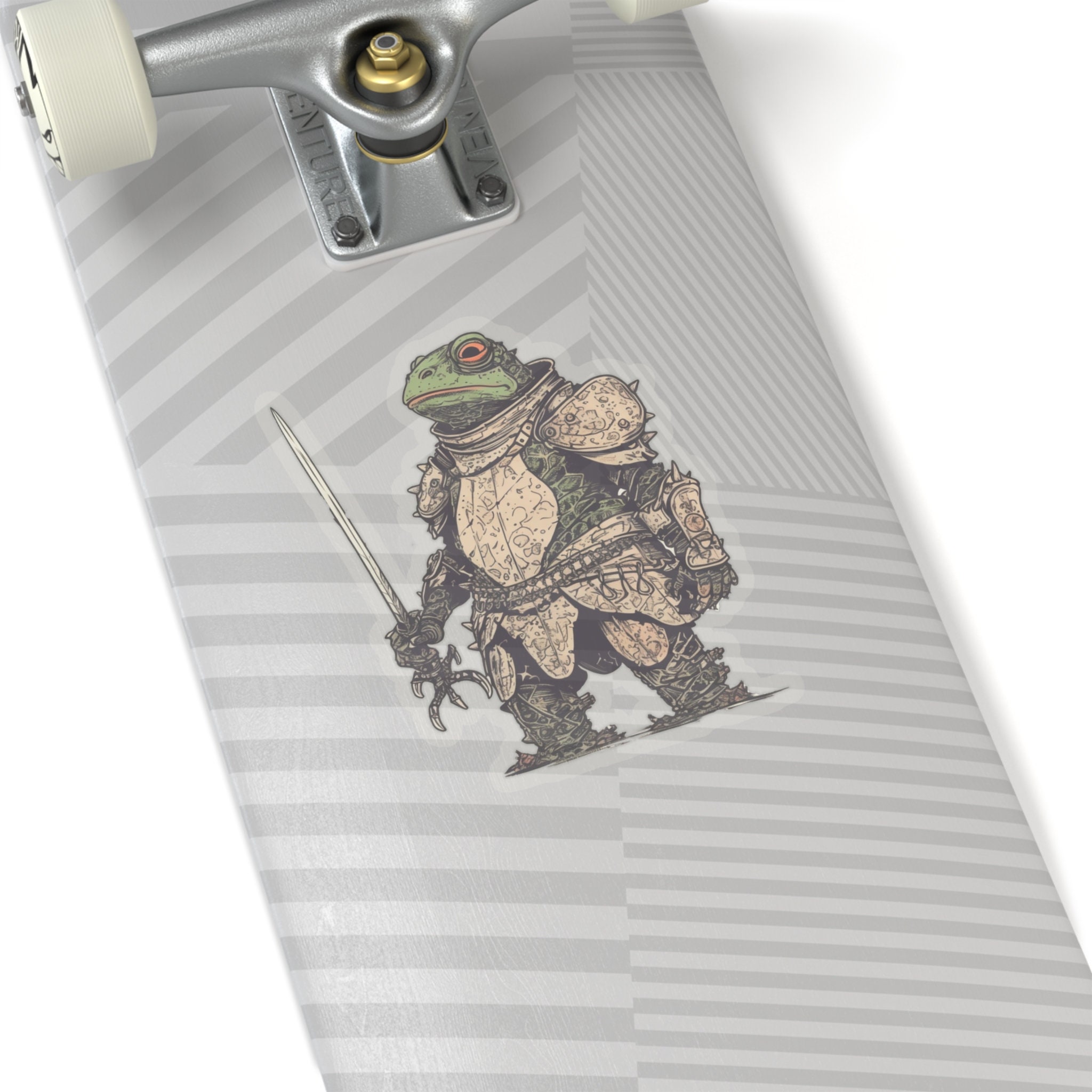 Frog Medieval Knight Sticker: Whimsical and Charming Decal for - Etsy