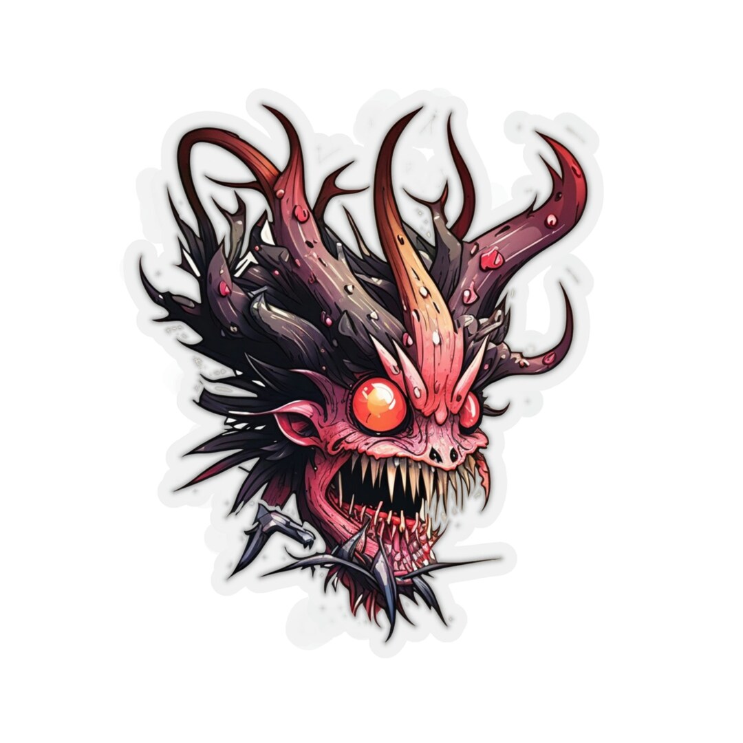 Nightmare Unleashed: Terrifying Grotesque Monster Sticker - Etsy