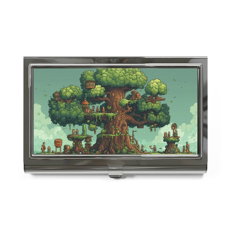 Pixel Art Tree Town Cannabis Joint Holder: Elevate Your Smoking ...