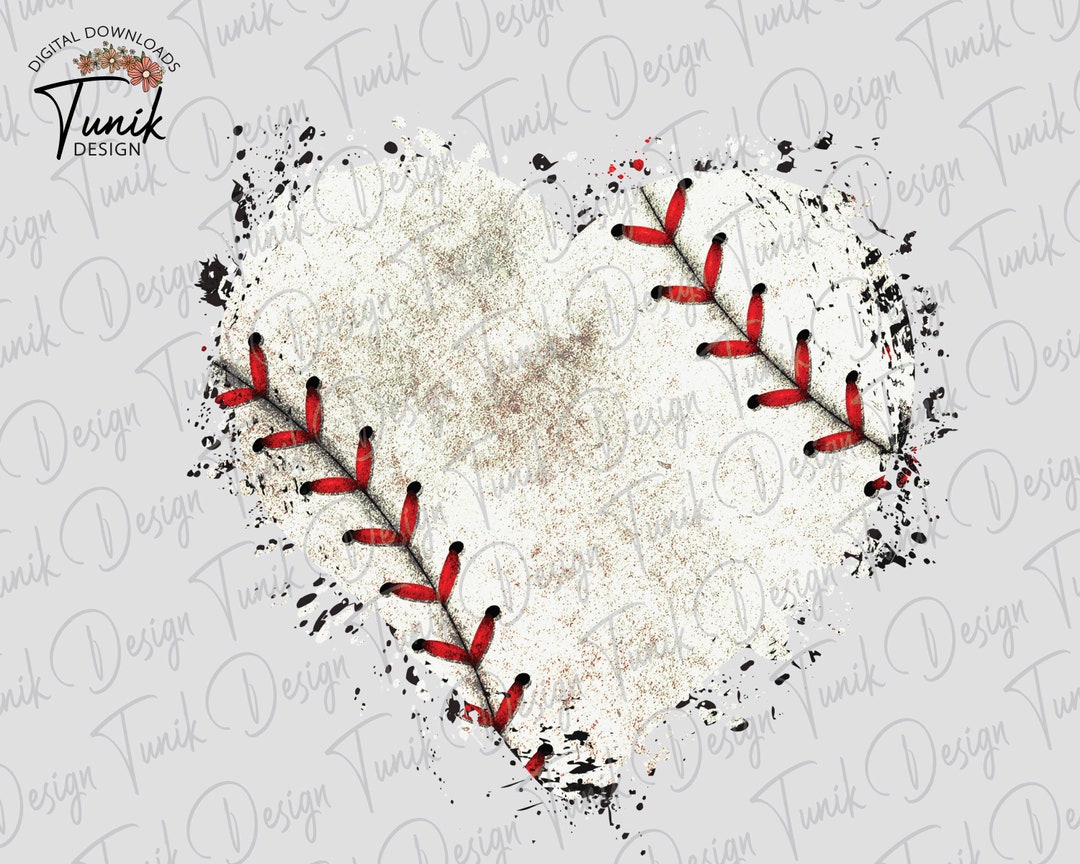 Baseball Heart PNG, Splatter Heart Baseball Png, Digital Download ...