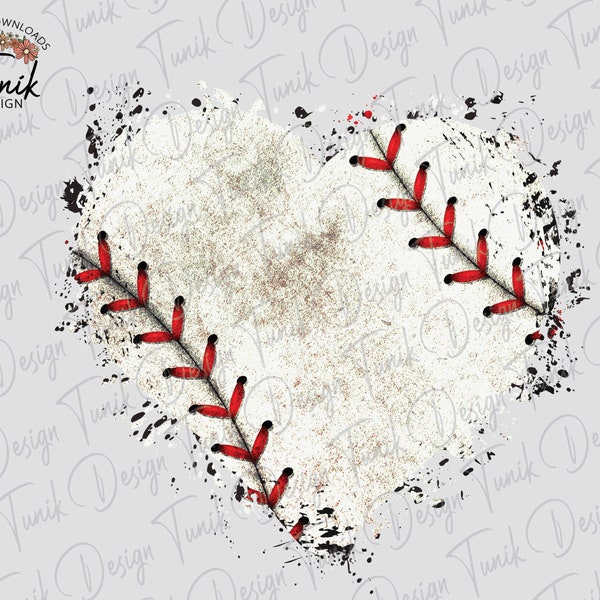 Baseball Heart - Etsy