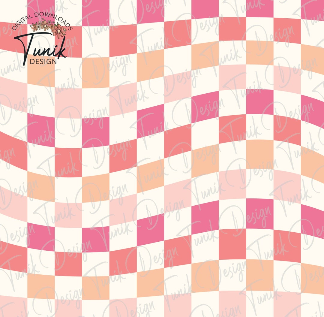 Retro Wavy Checkered Pattern PNG, Seamless Groovy Retro Pattern, JPEG ...
