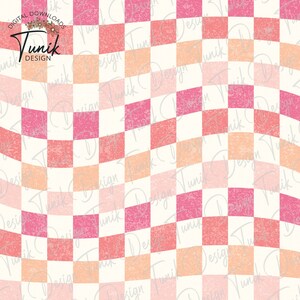Retro Wavy Checkered Pattern PNG, Seamless Groovy Retro Pattern, JPEG ...