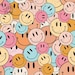 Retro Smiley Face Seamless Pattern PNG, JPEG, Digital Paper, Printable ...