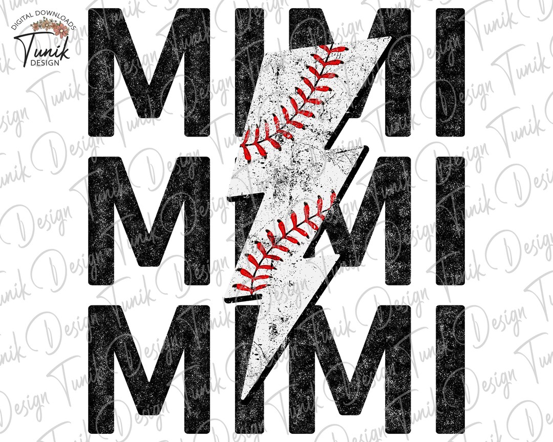 Baseball Mimi PNG, Mimi Png, Digital Download, Baseball Bolt Png ...