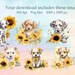 Puppies and Sunflowers Clipart Bundle - Etsy